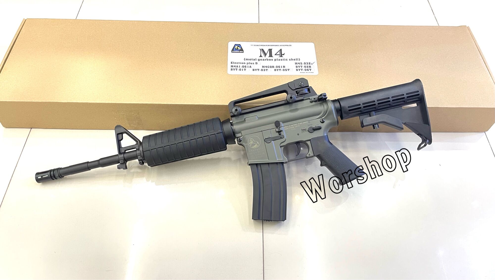 ปืนบีบีกันระบบไฟฟ้า รุ่น M4A1 032 RG Double Bell บอดี้พลาสติก ราคาถูก ...