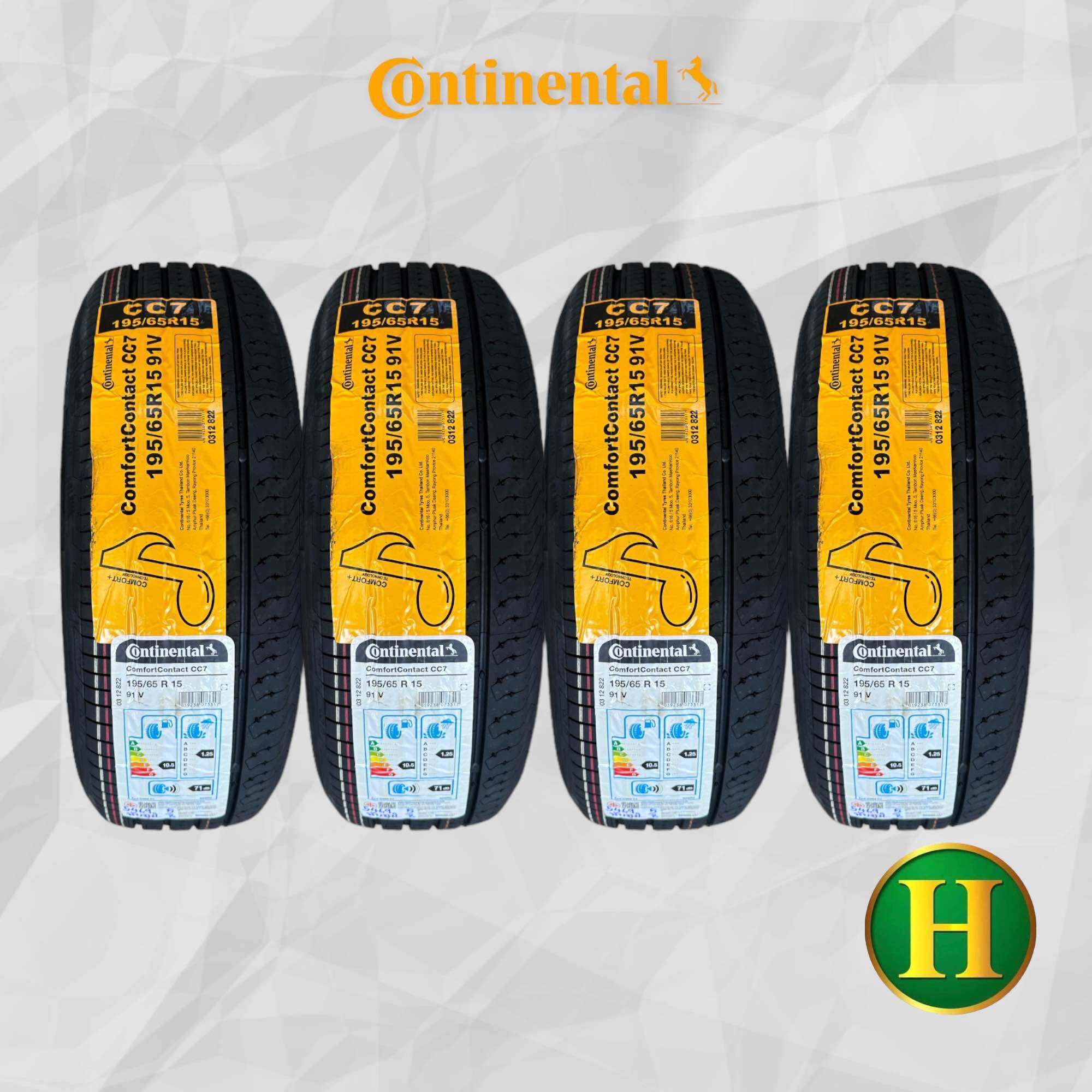 195/65R15 Continental Comfort Contact CC7 ยางใหม่ปี2023🇹🇭ราคา4เส้น แถมจุ๊บลมยาง👍 มีรับประกันจาก ...