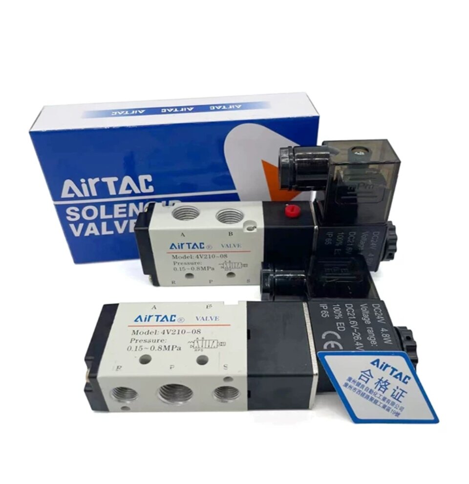 4V210-08B DC24V-220V Airtac Solenoid valve 5/2way PT1/4" | Lazada.co.th
