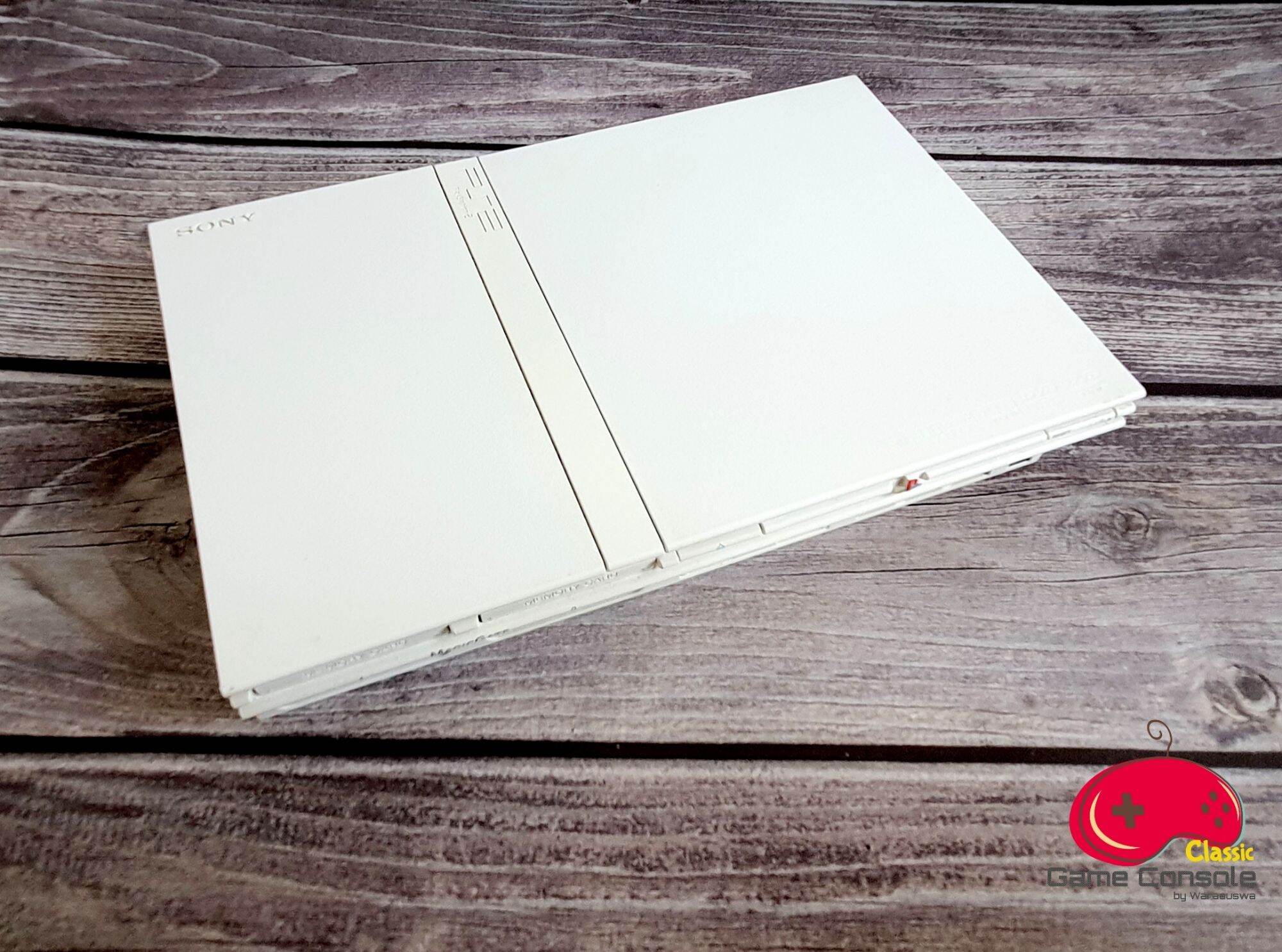 SET PS2 Slim Ceramic white (Playstation 2) สีขาว ติดชิฟเล่นแผ่นแท้ได้ ...