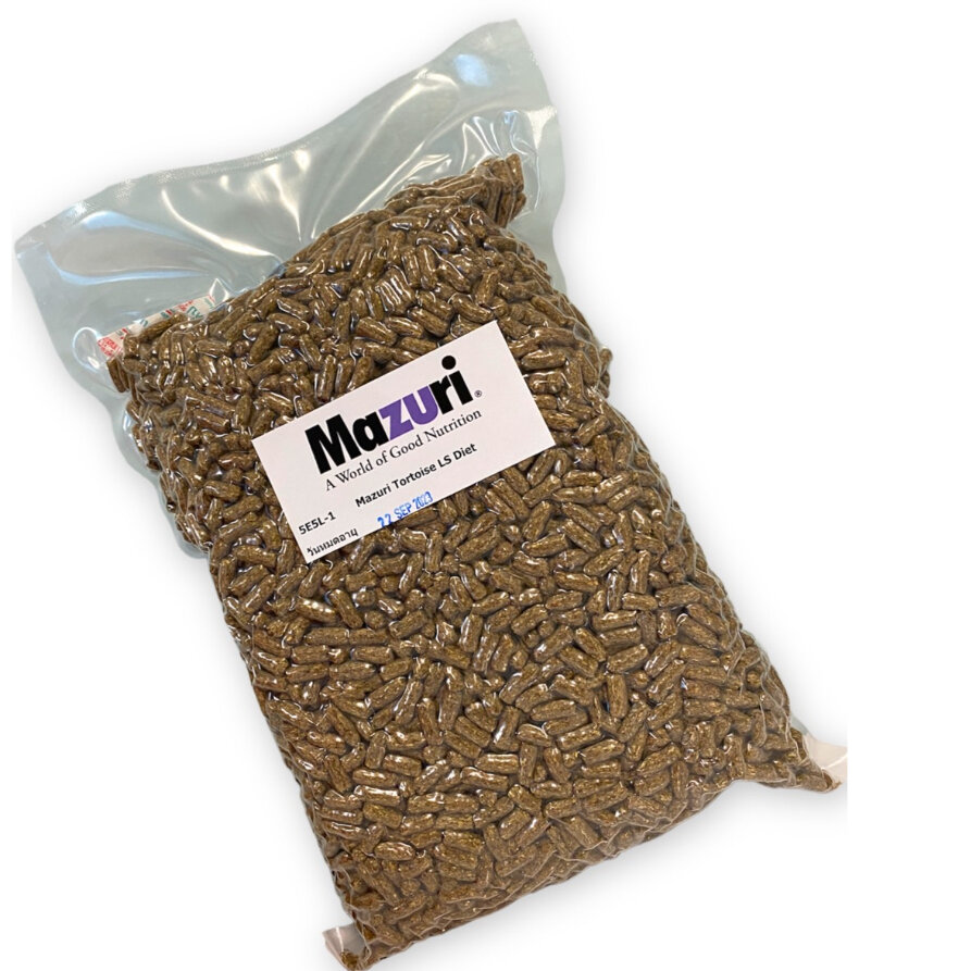 Mazuri 5e5l เต่าบกสูตรใหม่ ขนาด 1 kg. ไฟเบอร์สูง ลดการก่อยูริคต้นตอของ ...