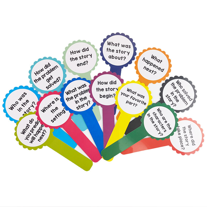 Story wands การอ่านและความเข้าใจเรื่องการถามคำถามแท่งหนังสือภาพการอ่าน ...