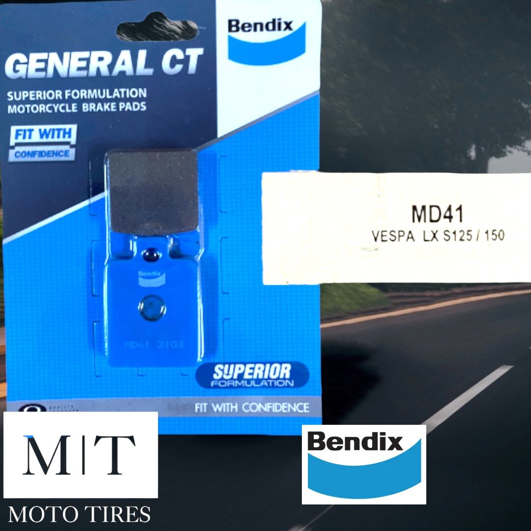 ผ้าดิสเบรค Bendix MD41 สำหรับรถจักรยานยนต์ VESPA LX150 | Lazada.co.th