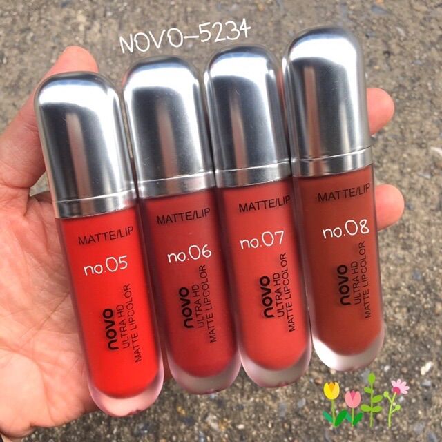 Novo Ultra HD Matte Lip Color ลิปแมทเนื้อกำมะหยี่**ของแท้ พร้อมส่ง ...