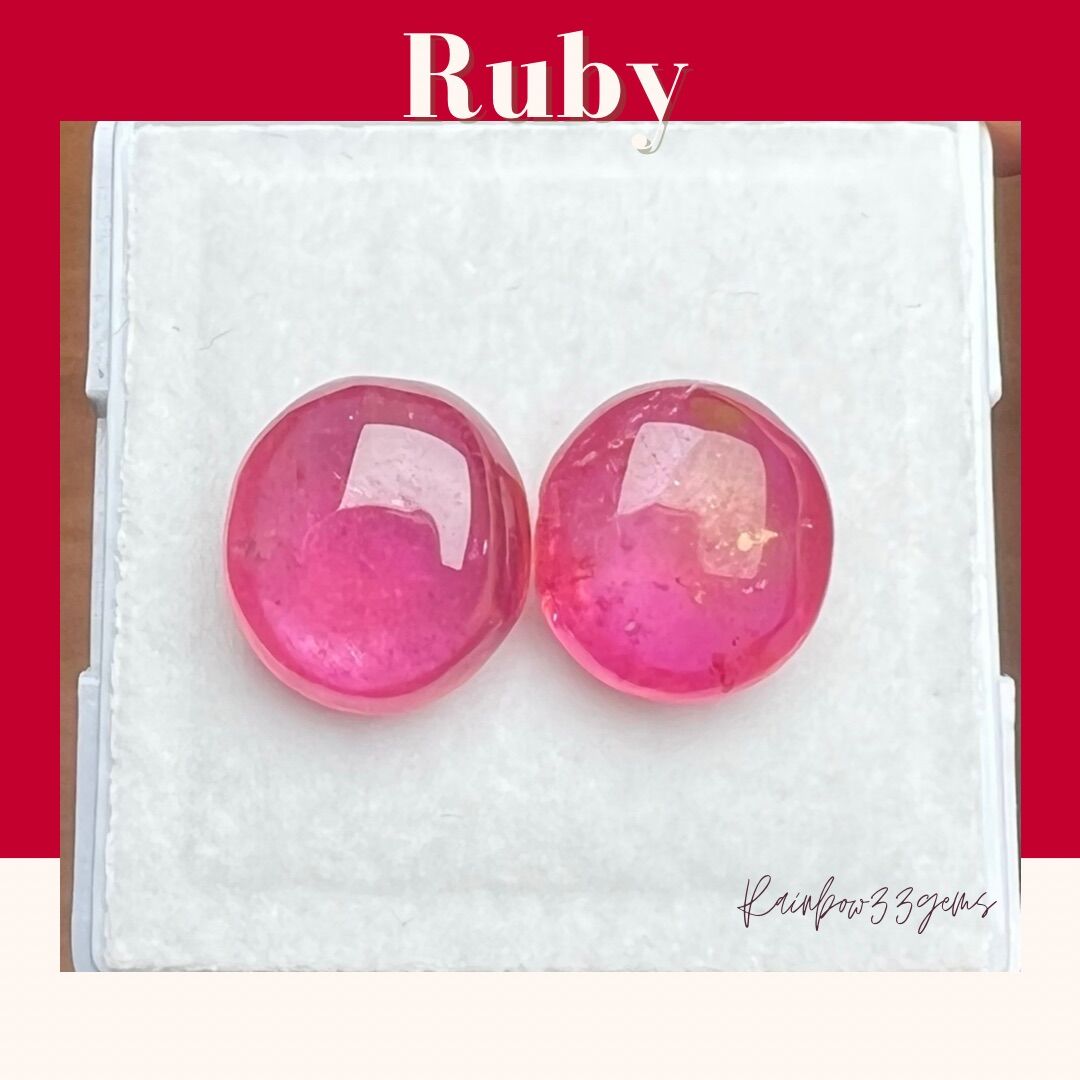 พลอยทับทิมเผาใหม่ พลอยแท้ พลอยธรรมชาติ Ruby | Lazada.co.th