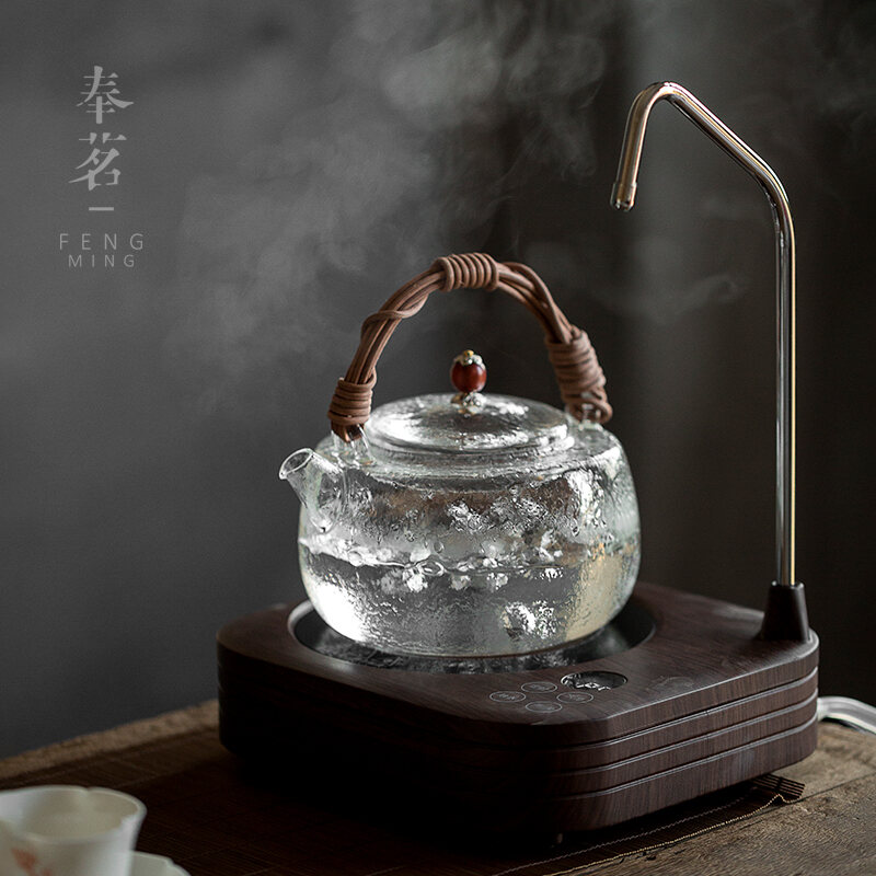 Shang Ming กาน้ำชาต้มแก้วชุดกาน้ำชากังฟูกาน้ำชาแก้วหวายธรรมชาติทนความ ...