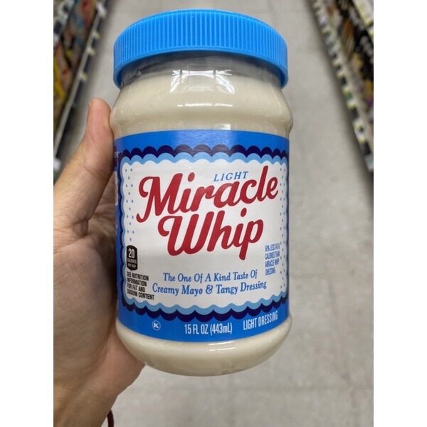 Miracle Whip Light Dressing ( Kraft Brand ) 443 G. น้ำสลัด พลังงานน้อย ...