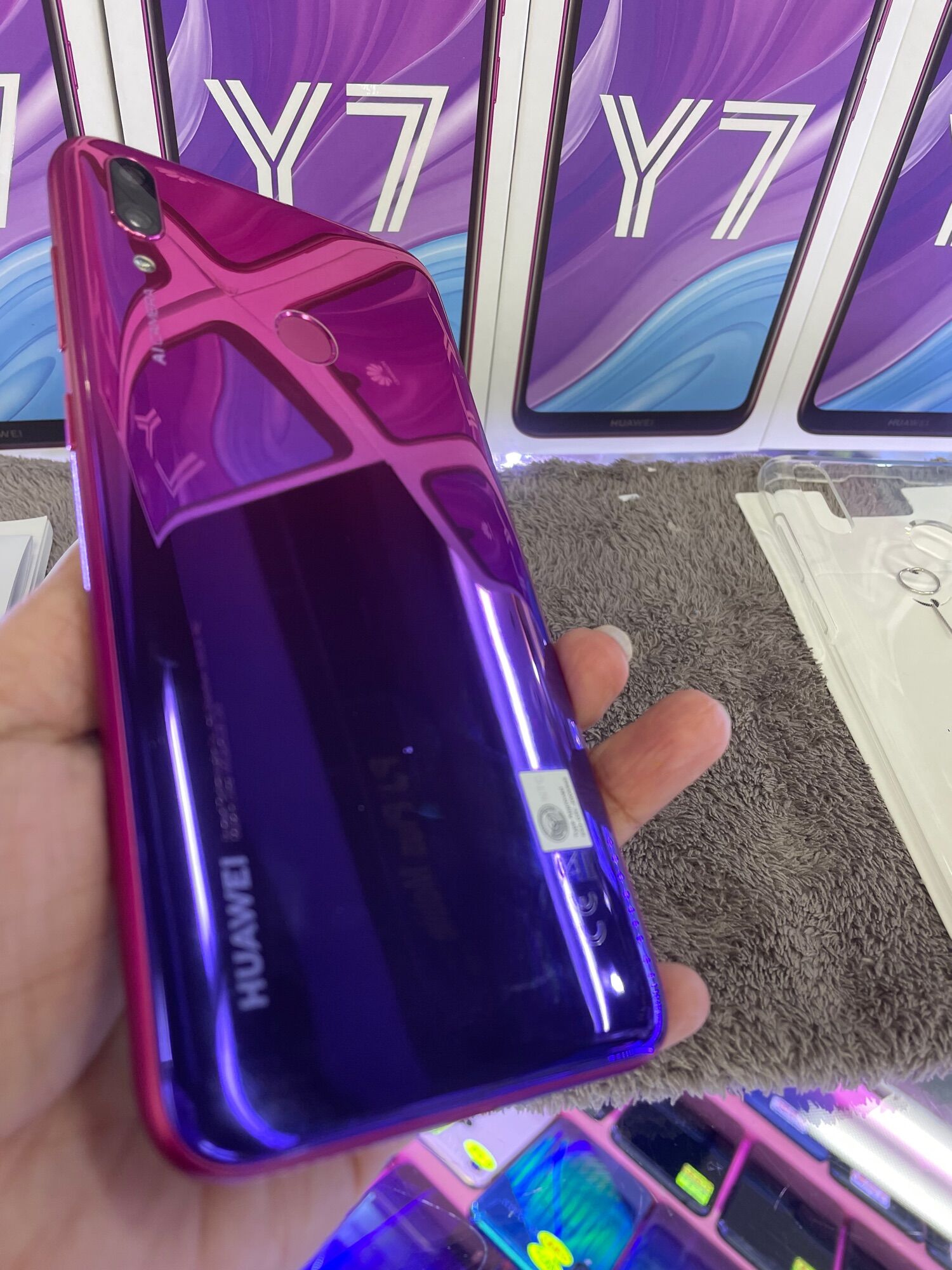 Huawei Y7 (2019)Ram4/64เครื่องใหม่เคลียสต้อกSimTrue (มีplay store ...