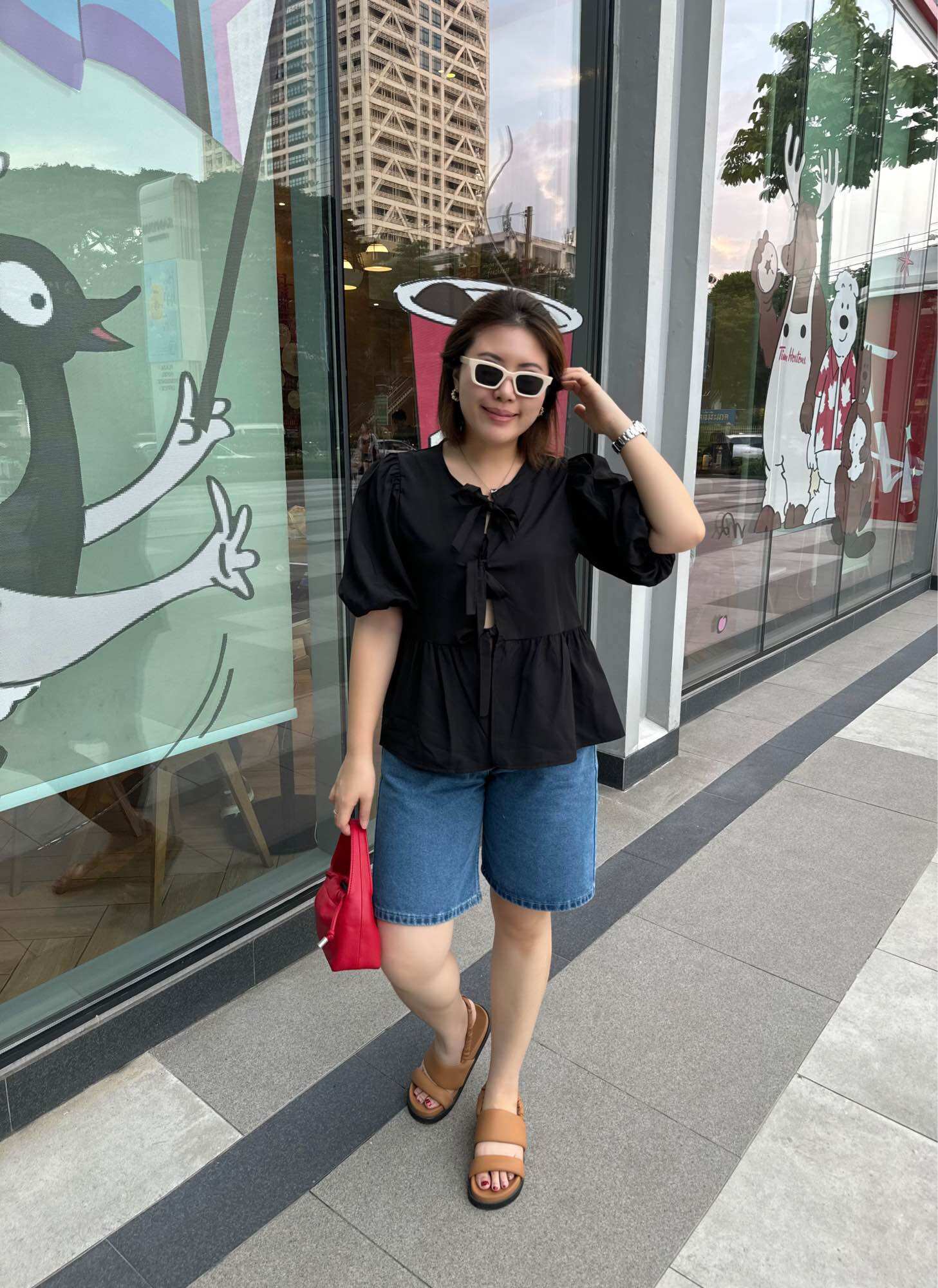 Kanthika.official- กางเกงยีนส์ 3 ส่วน ใส่สบาย L-3XL - Kanthika.a - ThaiPick