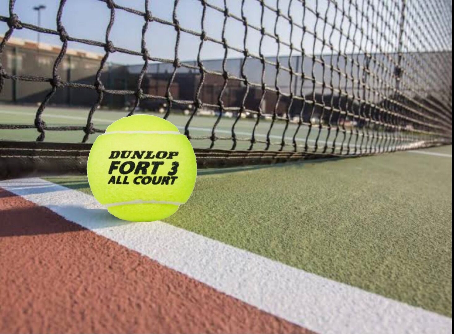 Tennis ball Dunlop Fort all court (1 can3balls) OFFICIAL BALL ลูกเทนนิส ...
