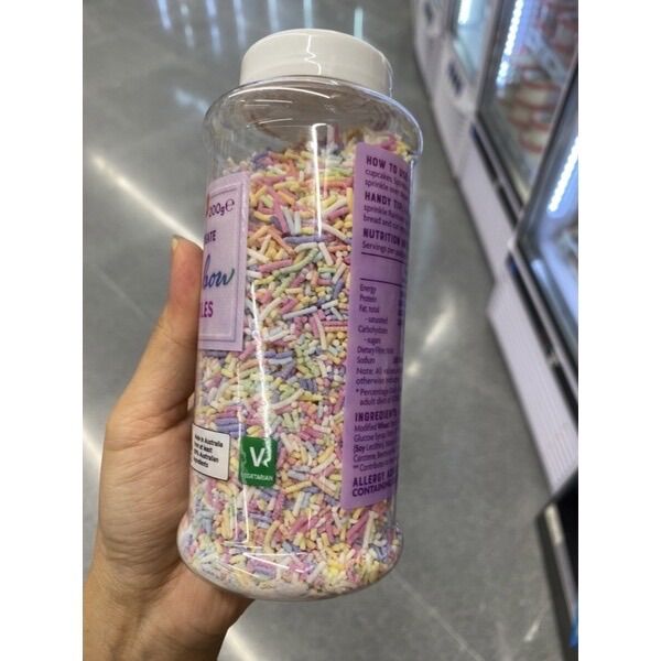 Rainbow Sprinkles ( Coles Brand ) 200 G. โรยหน้าเค้ก , ไอศครีมและของ ...