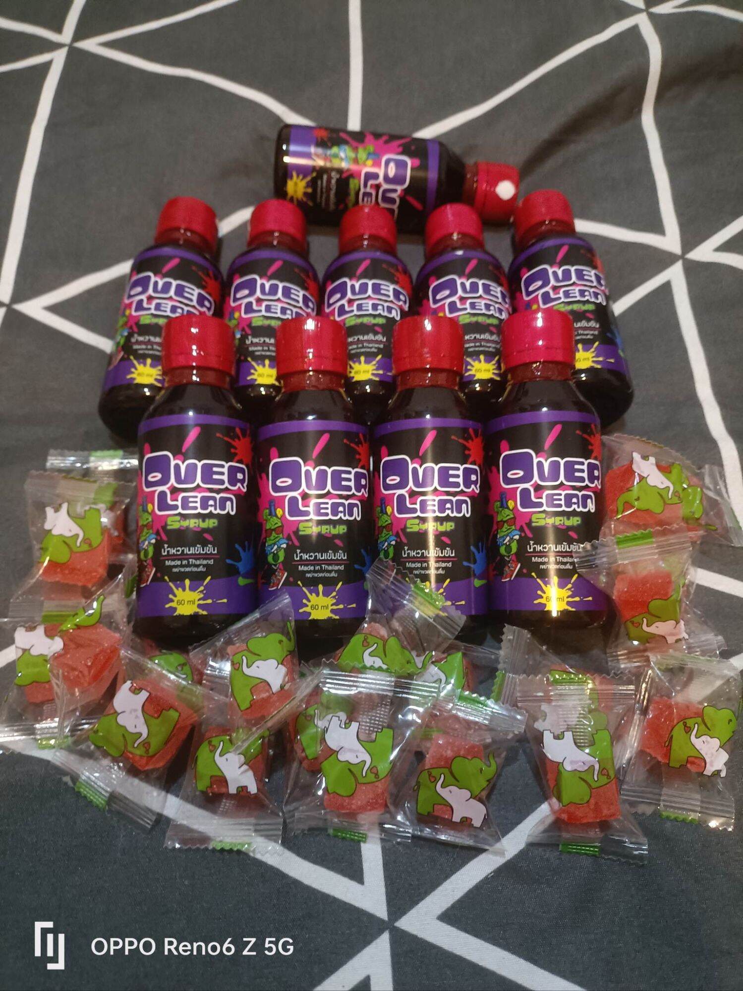 Lean Over Lean น้ำหวานสูตรเข้มข้น รสองุ่น ฝาขาว🍇 | Lazada.co.th