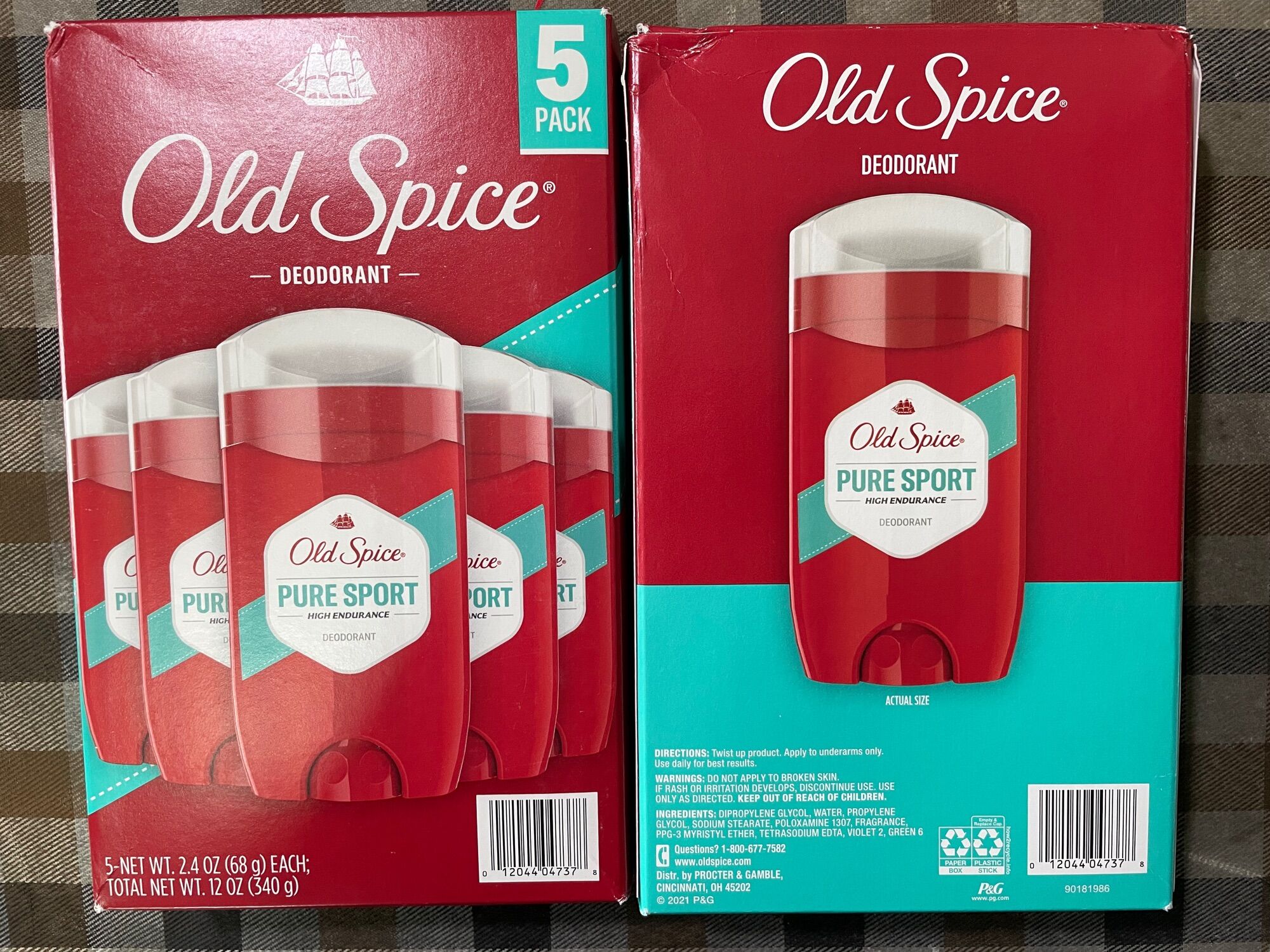 Old Spice 68g. (Pure Sport) Old Spice 85g. ( OriginalFresh) - Ton Zing ...