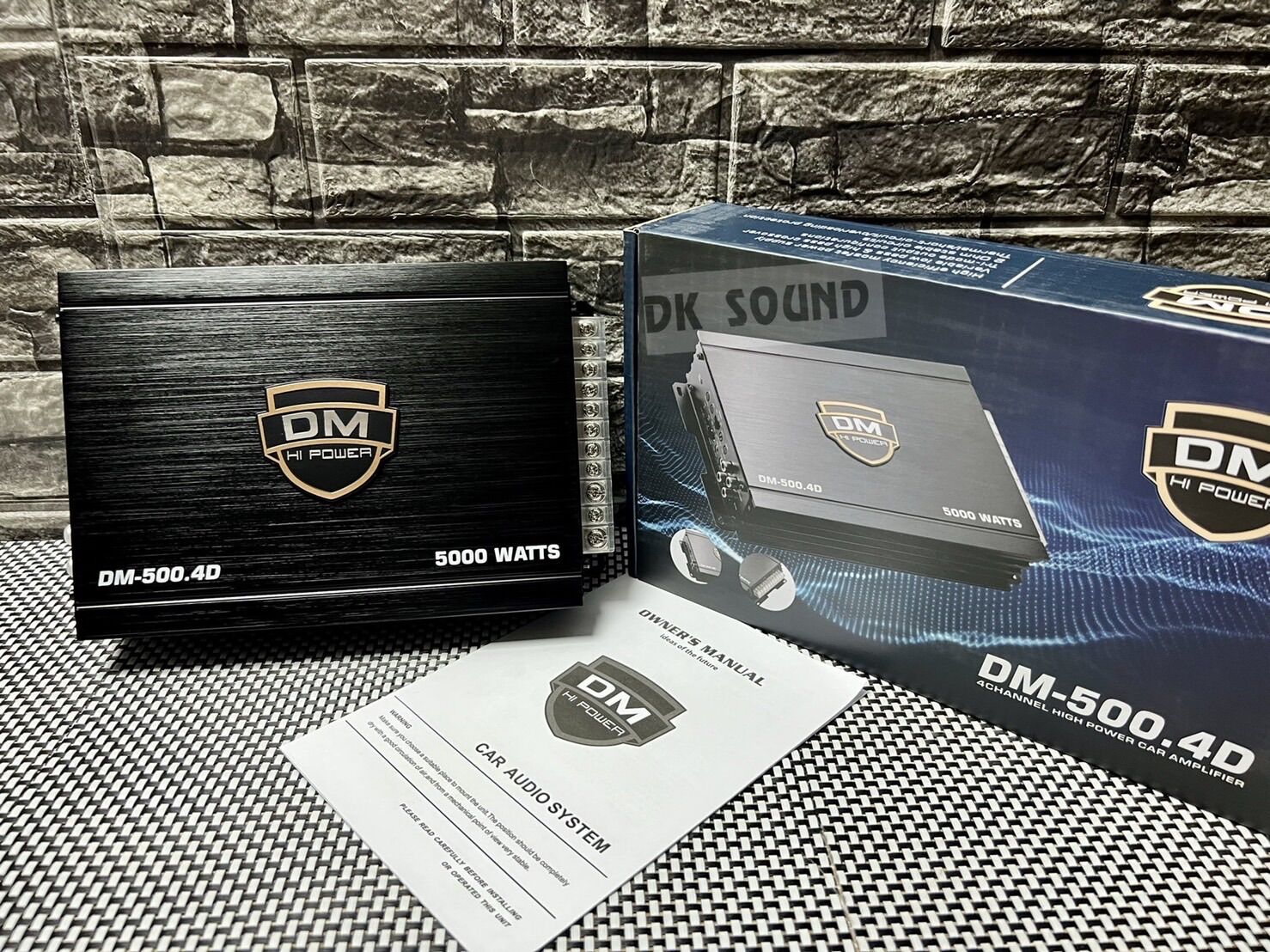 คลาสดี 4ch DM-500.4D 5000w เพาเวอร์แอมป์ คลาสดี 4แชลแนล เครื่องเสียง ...
