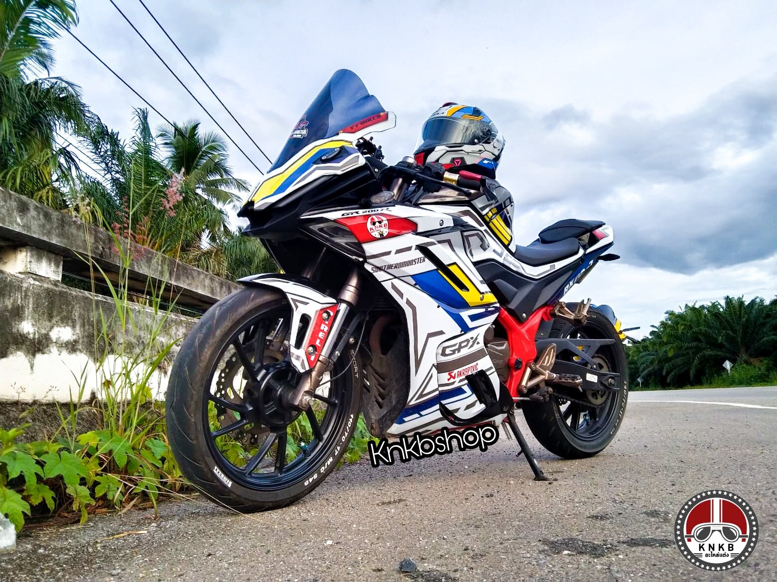 สติ๊กเกอร์ รอบ คัน GPX GR200 | Lazada.co.th