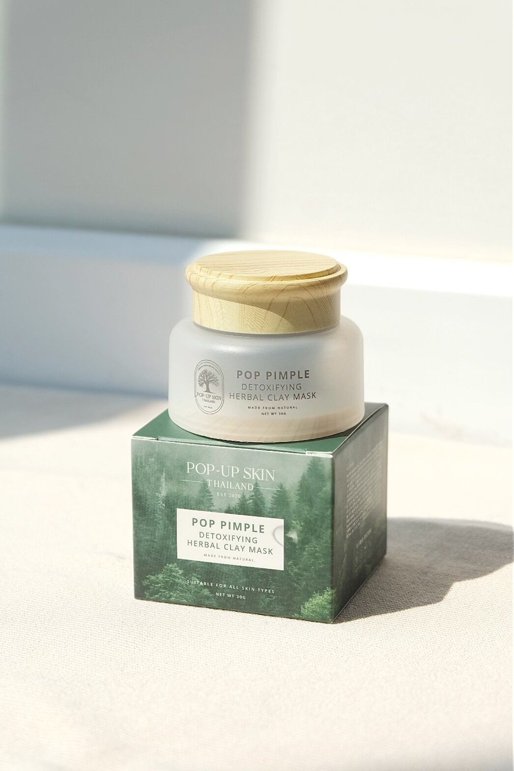 มาส์กโคลนดำดูดสิว🍀 Pop-up skin Thailand ขนาด 45กรัม/กระปุก | Lazada.co.th