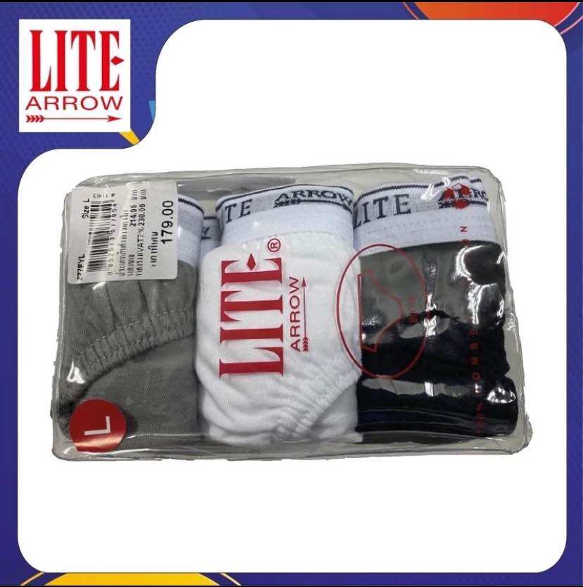ARROW LITE กางเกงใน ARROW LITE PACK 3 ตัว ขอบเอว Arrow ผ้า cotton ใส่ ...