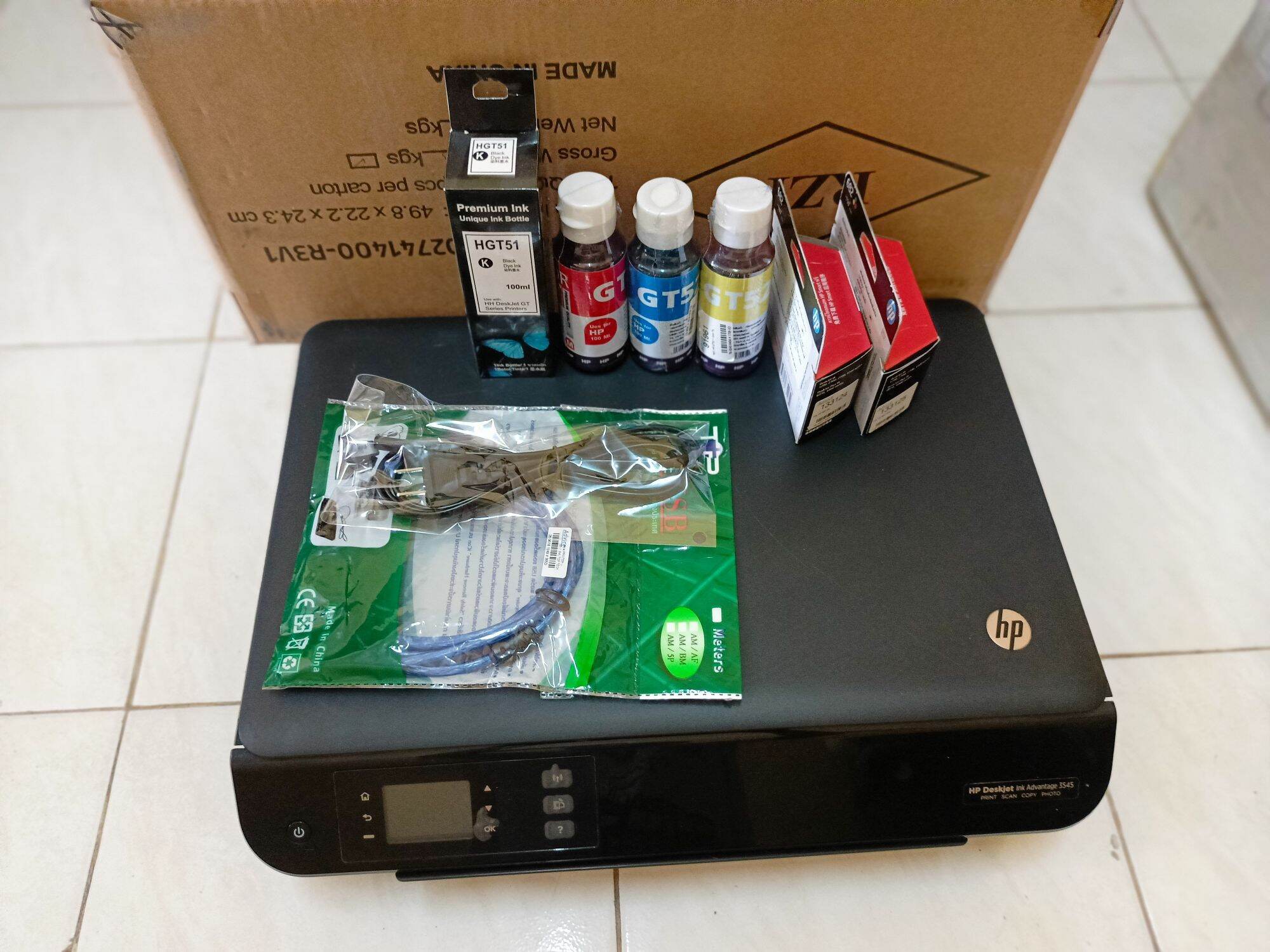 เครื่องพิมพ์ HP Deskjet Ink Advantage 3545 e-All-in-Oneมือสองพร้อมใช้ ...