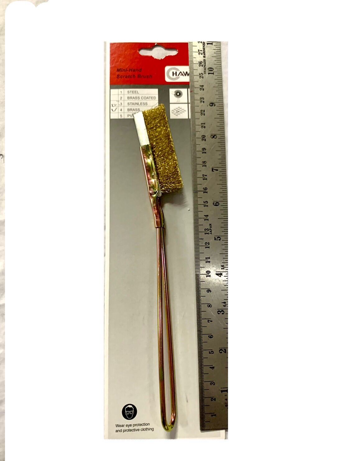แปรงลวดทองเหลือง มินิ ปลายตรง หรือ ปลายโค้ง ยี่ห้อ HAWK Mini-Hand ...