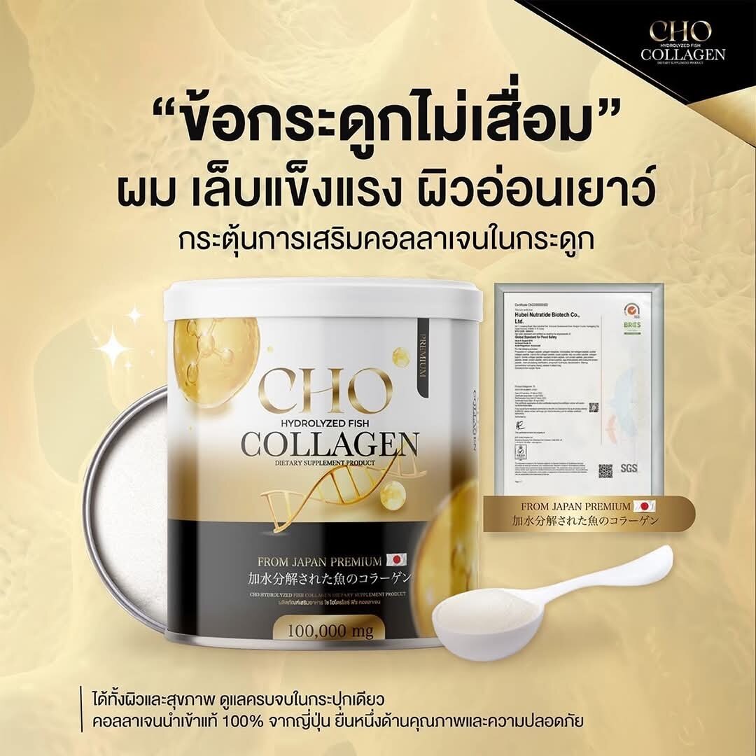 ผลิตภัณฑ์เสริมอาหาร CHO Collagen เพื่อสุขภาพของคุณ ( 100 กรัม ...