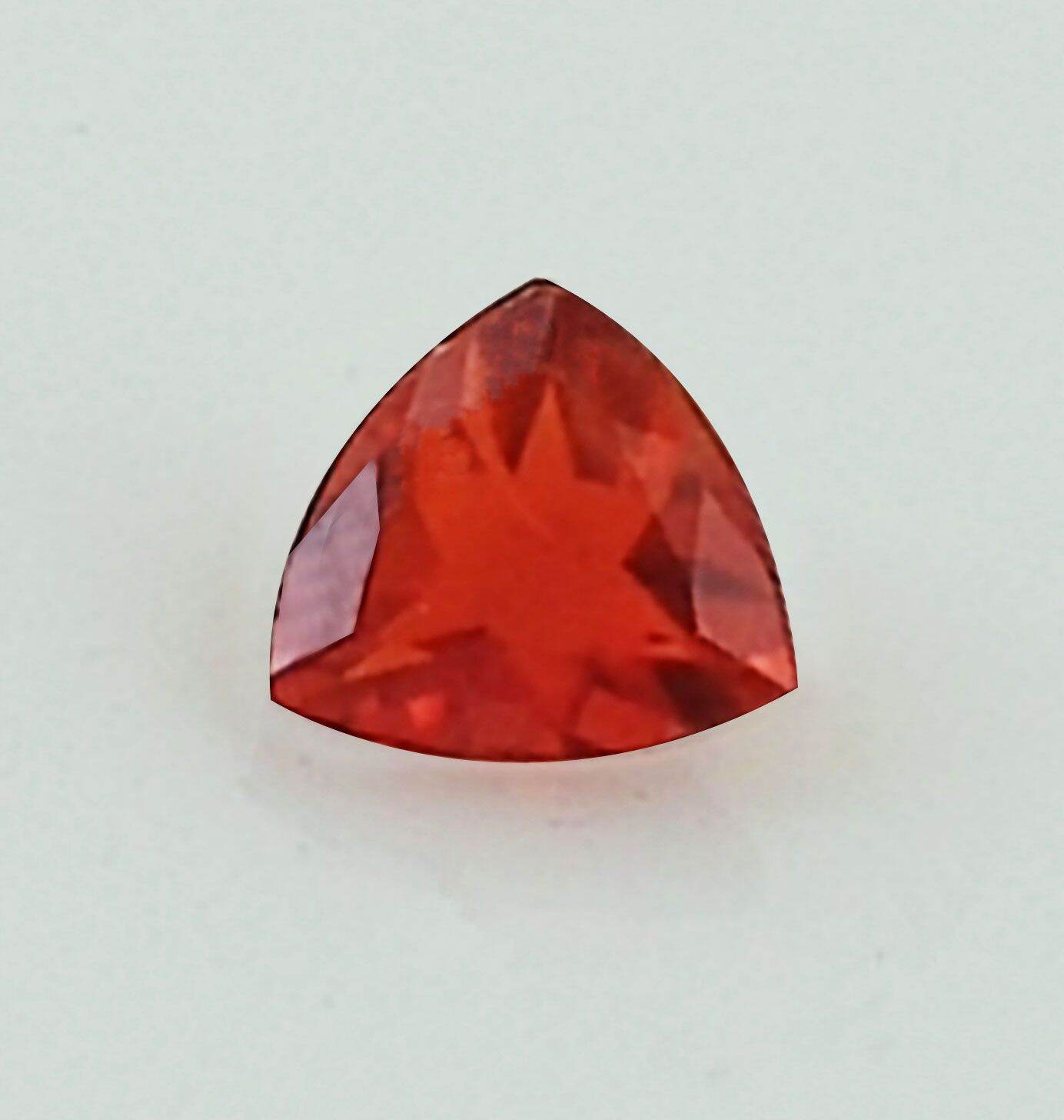 Pure Red Andesine from Africa Excuberant luster trillion shaped loose ...