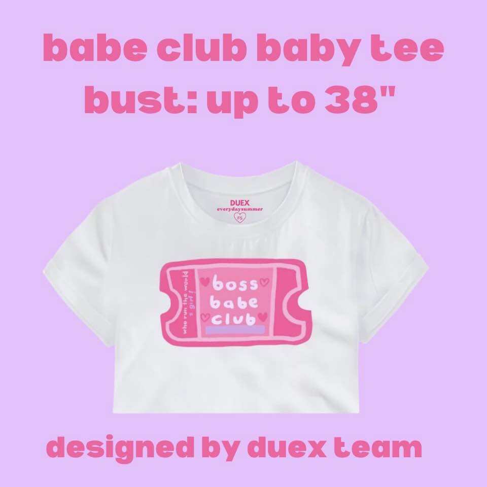 Duex studio - Babe club baby tee | Lazada.co.th