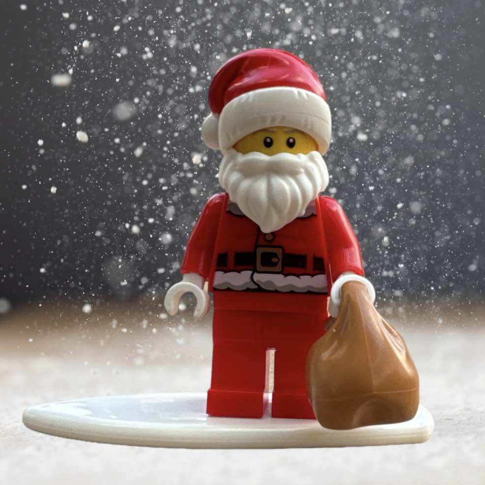 LEGO MINIFIGURE Santa Claus with white snowboard เลโก้ของใหม่ของแท้ 100 ...