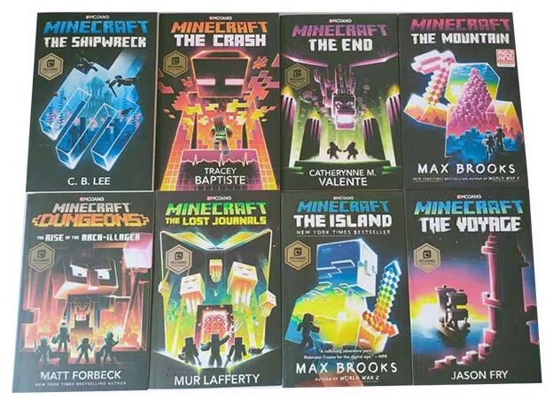 Minecraft 8 books set,English puzzle game novel book for children [The ...