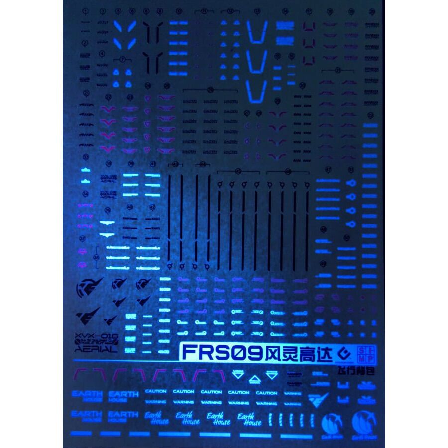 ดีคอลน้ำ EVO FRS09 FM 1100 FULL MECHANICS VXV-106 GUNDAM AERIAL WATER ...