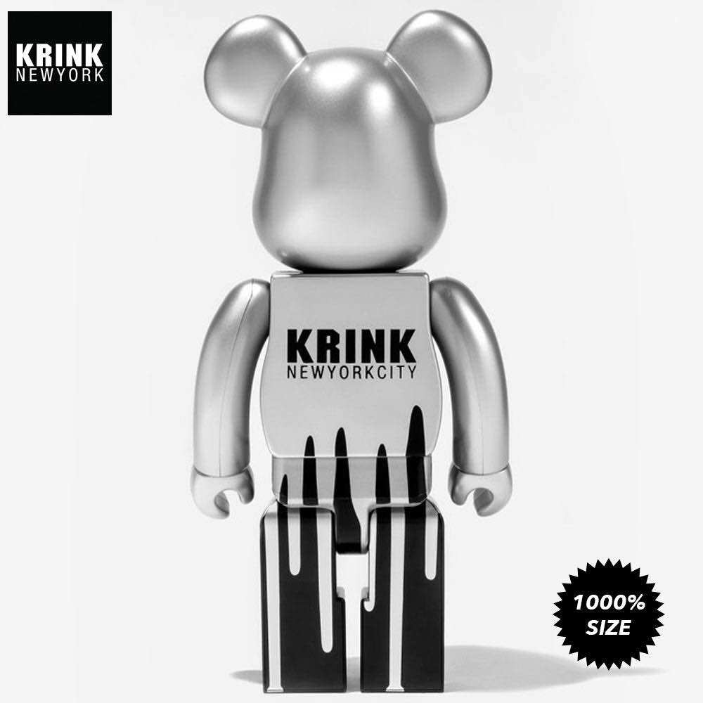 Bearbrick KRINK 1000 - NEW YORK CITY - iconic Silver Drip(แท้) - พีทอย ...