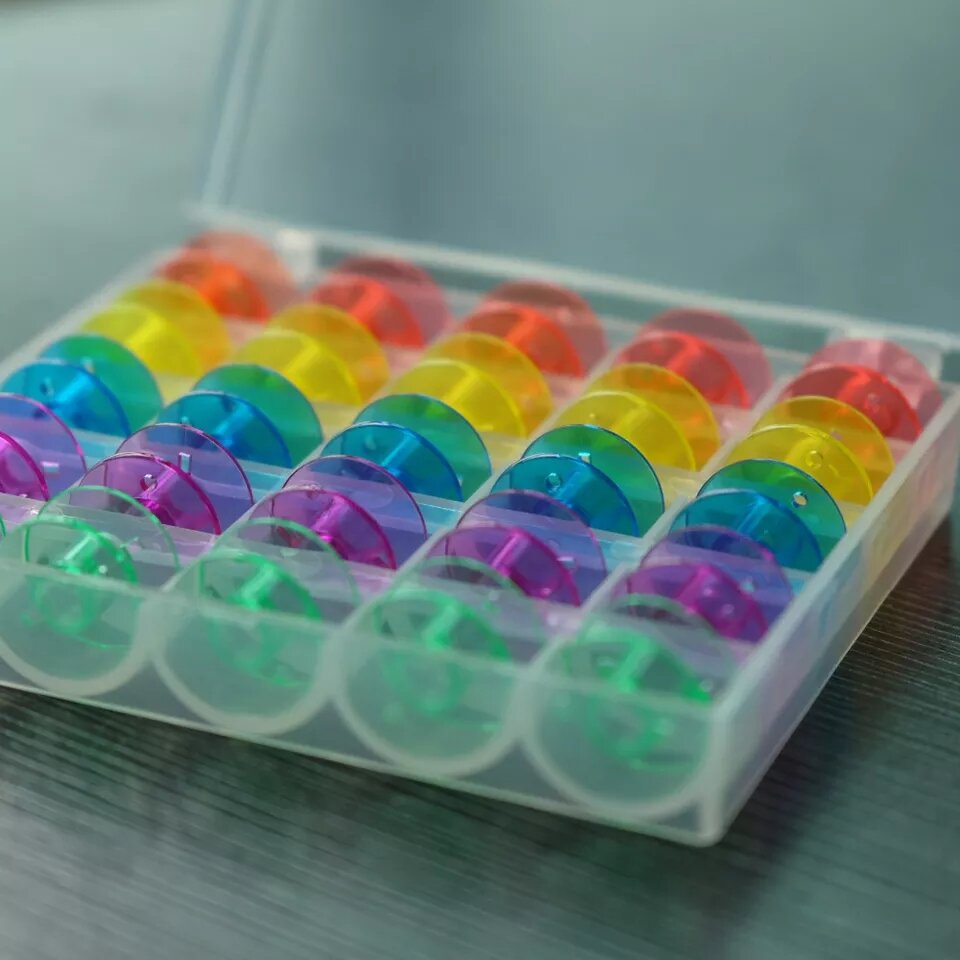 กระสวย จักรเย็บผ้า (20 ชิ้น)กล่องพลาสติก Single Robbin Sewing Machine ...