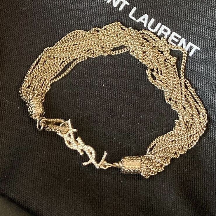New! YSL Loulou Twisted Chains Bracelet | Lazada.co.th