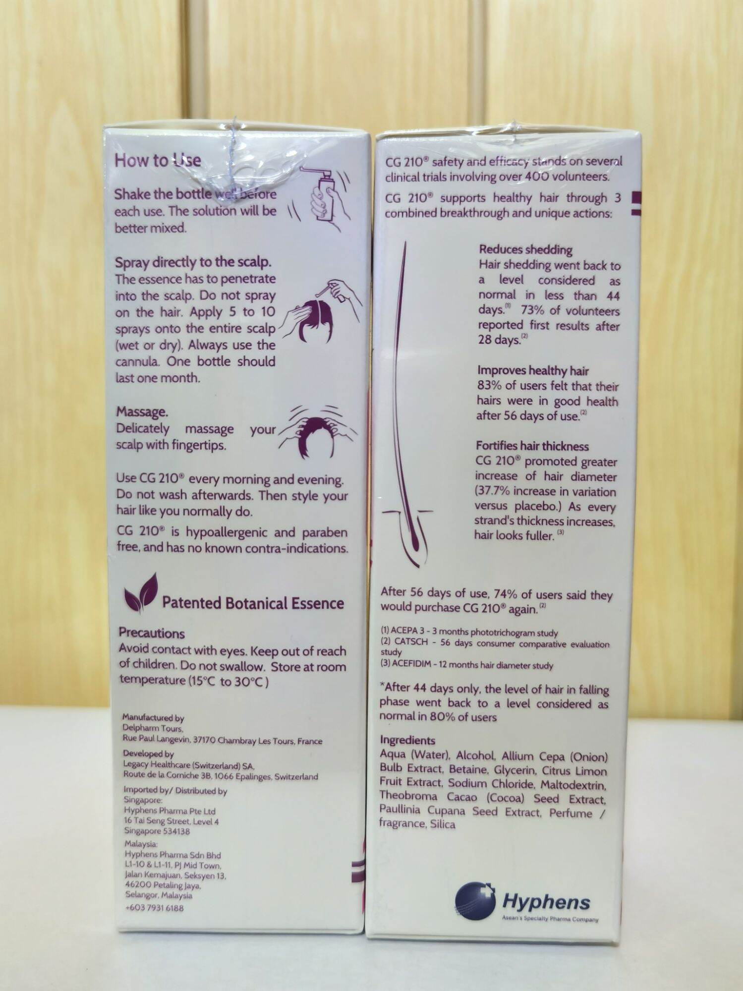 New Package CG 210 Women Hair and Scalp Essence ปัญหาผมร่วง ผู้หญิง 80 ...