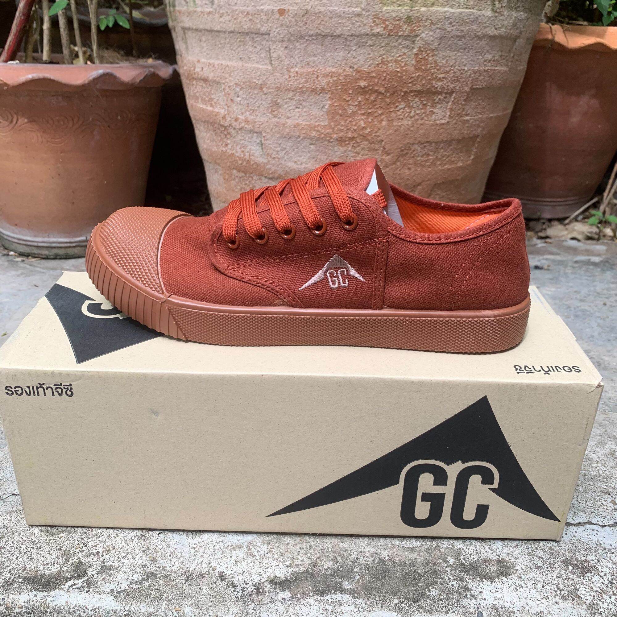 รองเท้าผ้าใบนักเรียน โกลซิตี้ GC รุ่นFc001 รองเท้านักเรียน สีดำ สีน้ำตาล สีขาว | Lazada.co.th