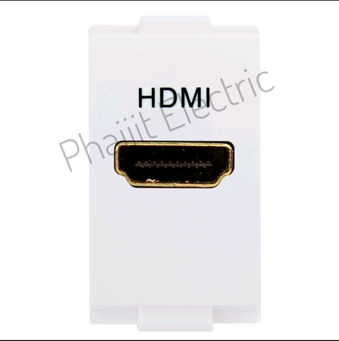 HDMI HACO เต้ารับ รุ่น W8201HDMI (สีขาว) HDMI Socket Module White ...