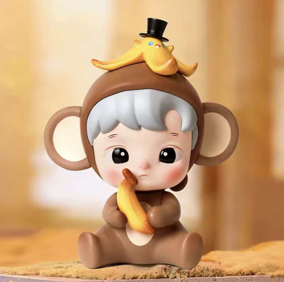 0POP MART Figure Toys HACIPUPU Little Monkey Action Figure | Lazada.co.th