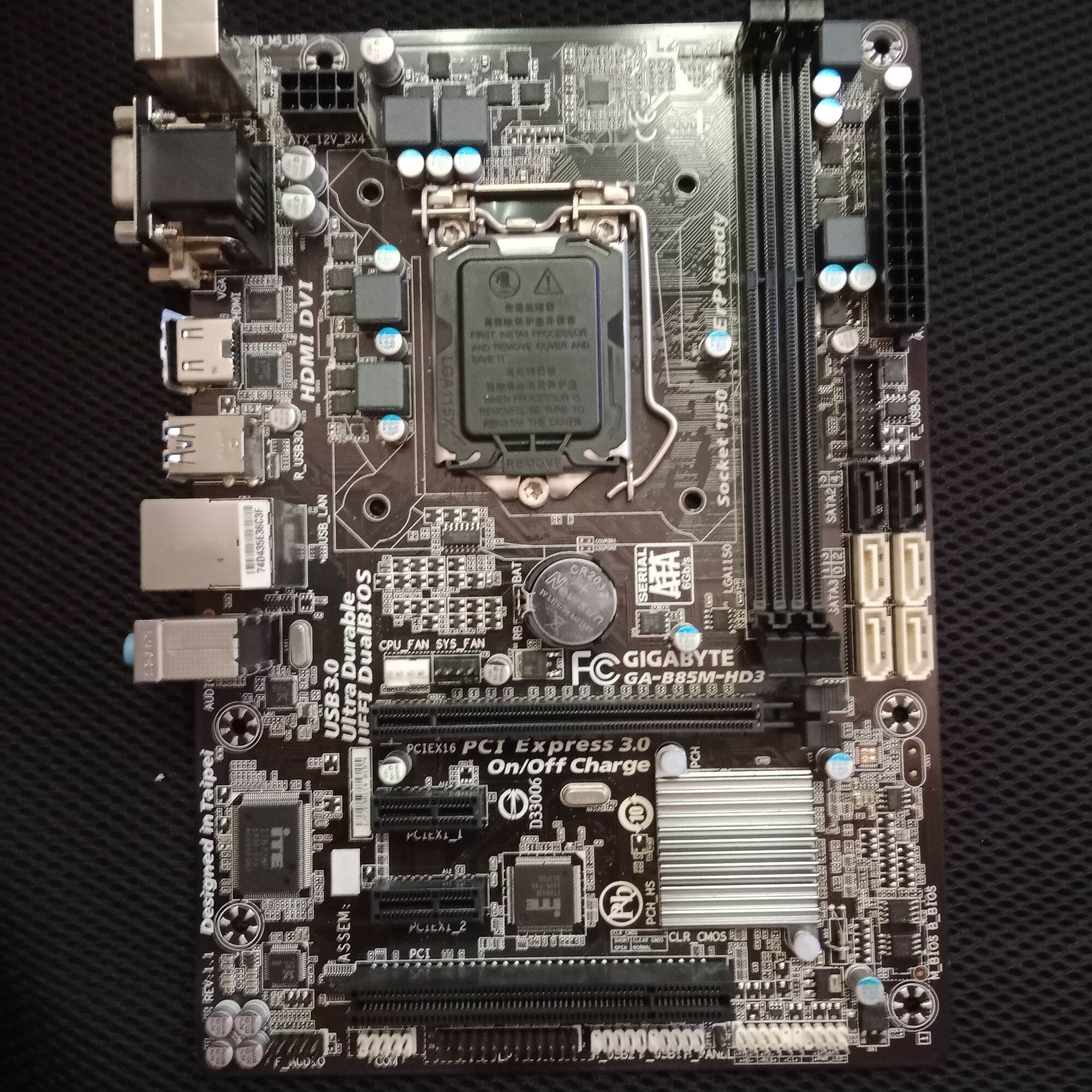 Mainboard 1150/GIGABYTE GA-B85M-HD3/ DDR3/GEN4-5 | Lazada.co.th