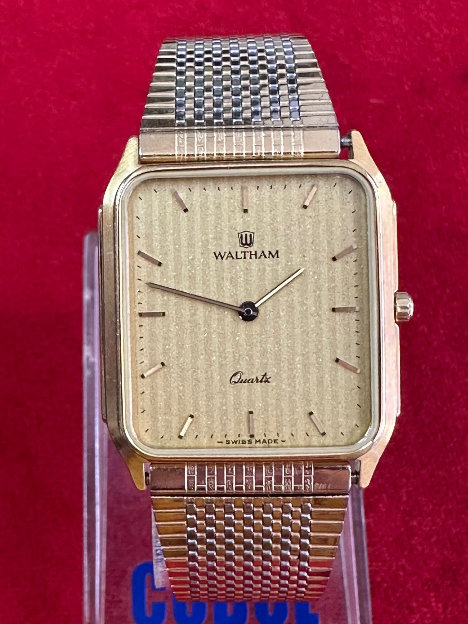 WALTHAM Quartz ตัวเรือนทองชุบ นาฬิกาผู้ชาย มือสองของแท้ | Lazada.co.th