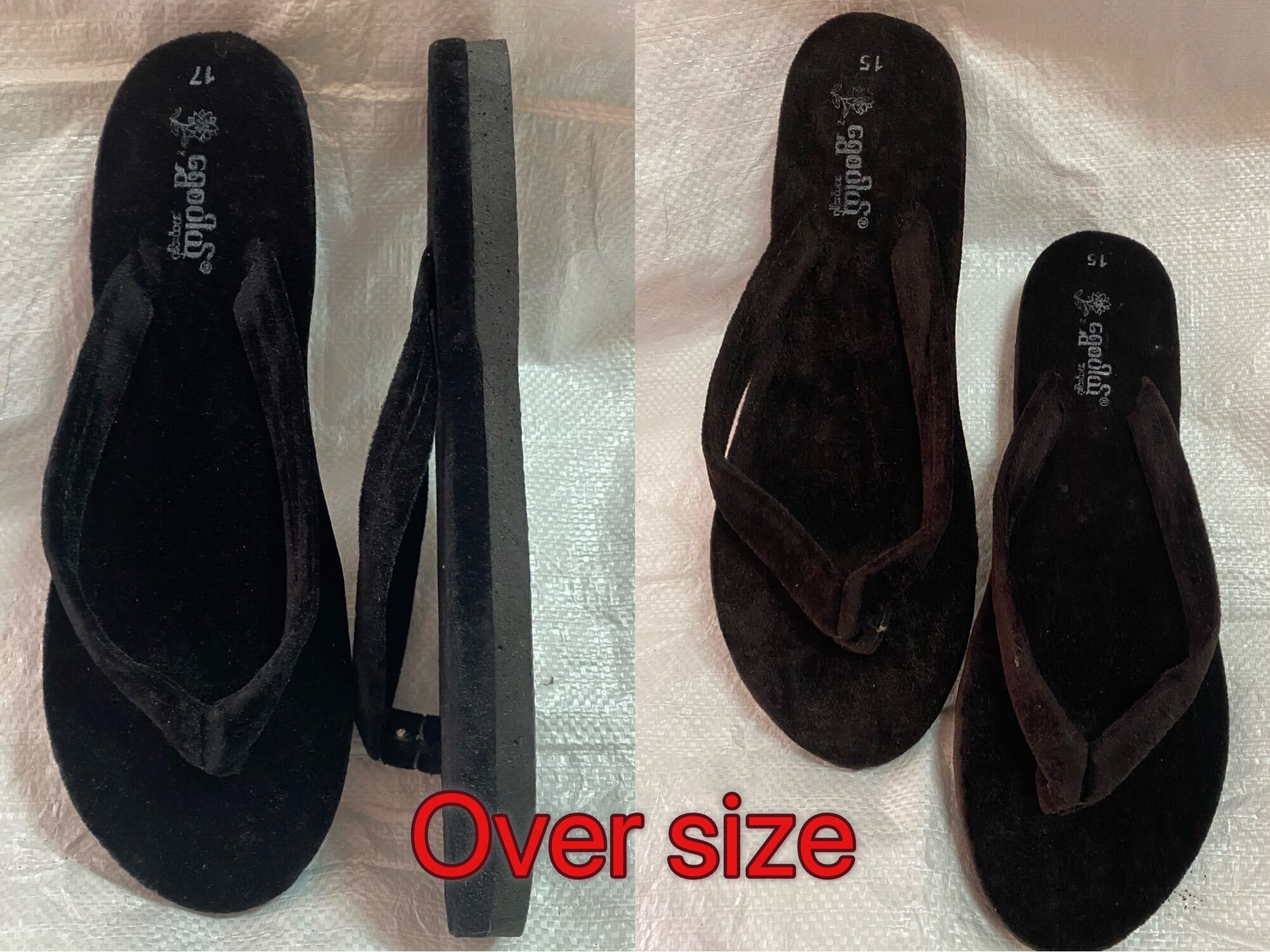 รองเท้าแตะแบบหนีบ over size สำหรับผู้ชาย ผลิตจากประเทศพม่า มีเบอร์ 14ถึง18 | Lazada.co.th