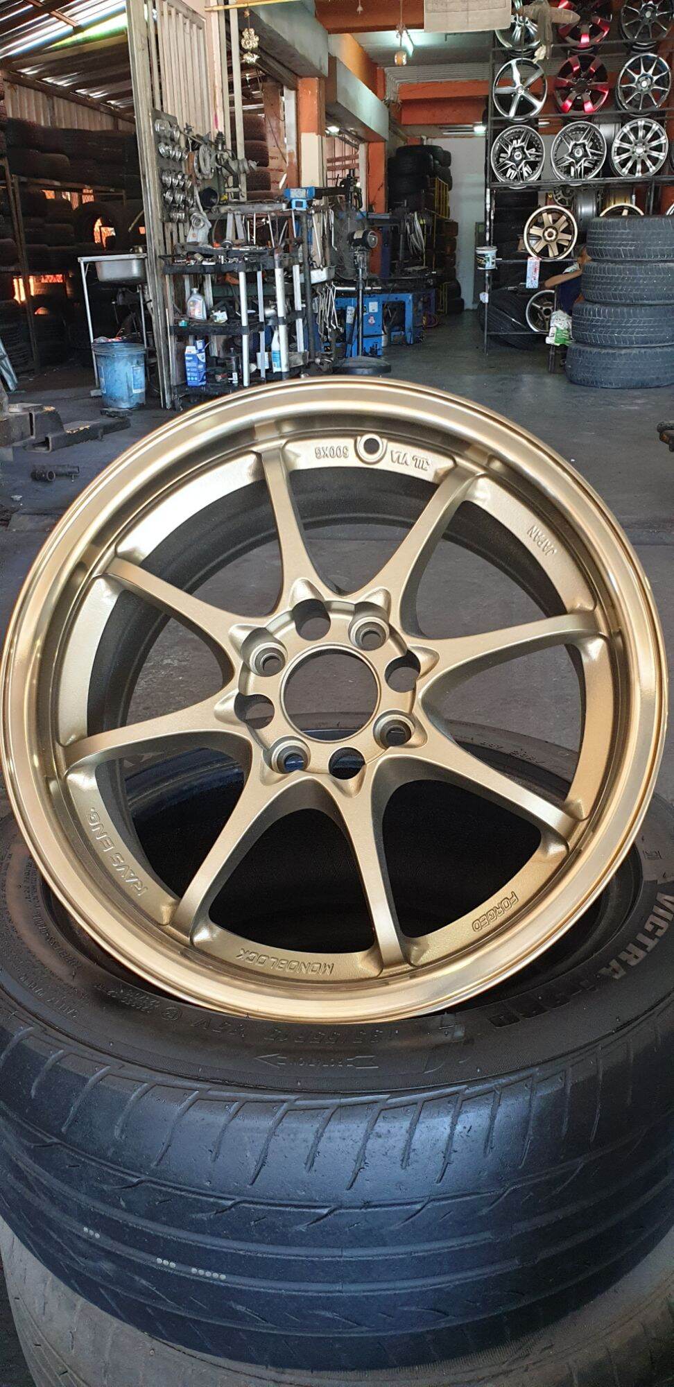 ล้อแม็ก spoon ขอบ15 7.0 4x100 et28 สีดำด้าน (ราคารวมทั้งหมด4ล้อ) - เอ็กซ์ต้า วีลส์ ไทร์ - ThaiPick