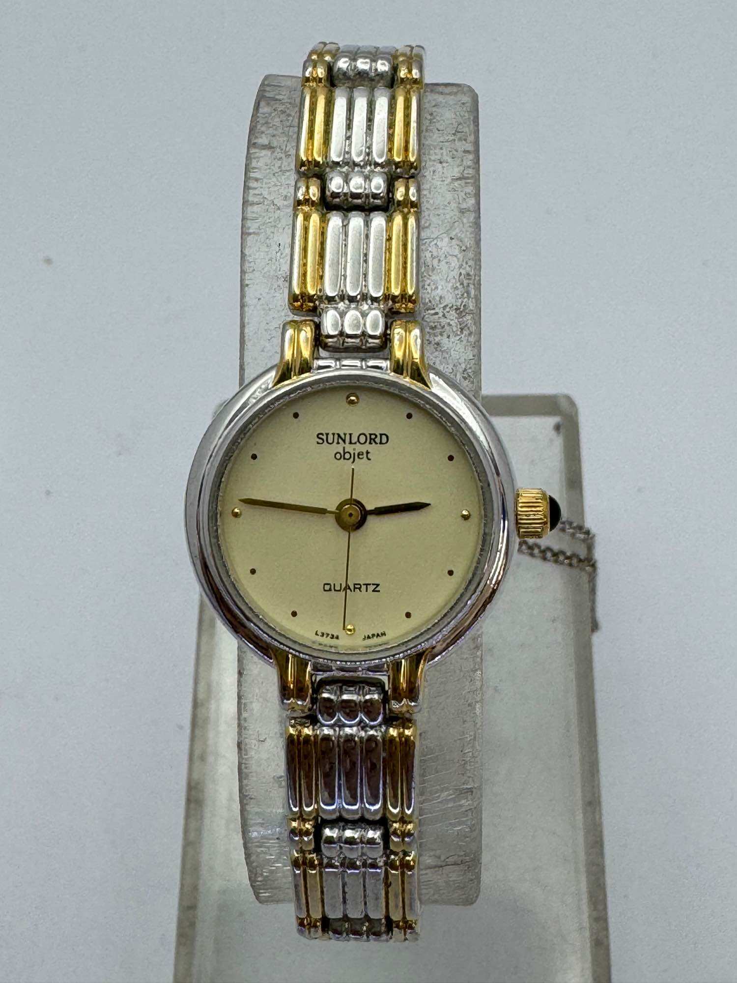 SUNLORD objet Quartz ตัวเรือนสแตนเลส นาฬิกาผู้หญิง มือสองของแท้ ...