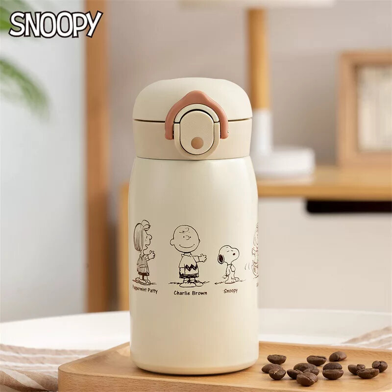 Snoopy แก้วเก็บความร้อนสแตนเลส316แก้วพกติดตัวแฟชั่นสำหรับทั้งผู้ชายและผู้หญิงเรียบง่ายกะทัดรัด ...