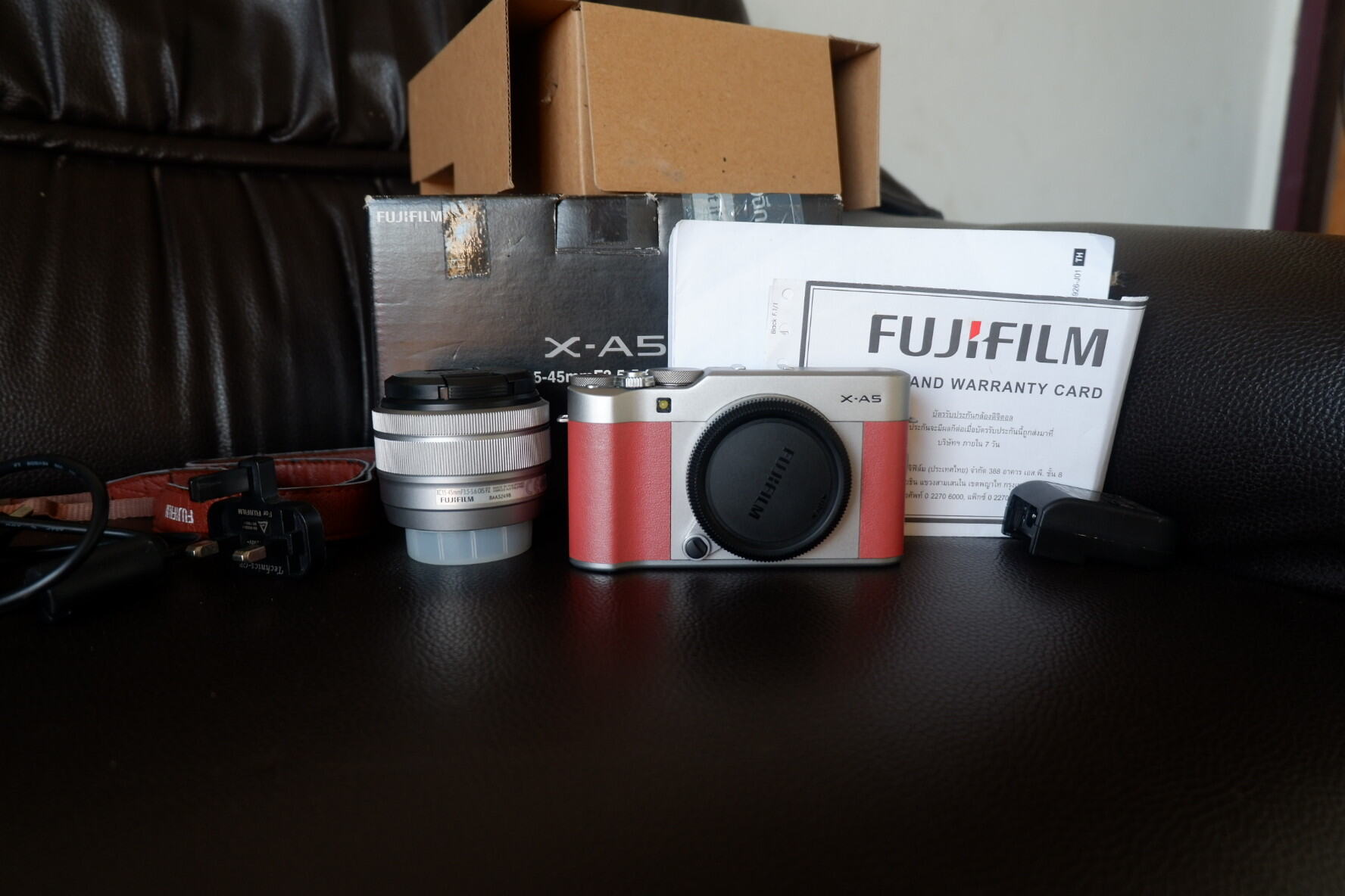 Fuji xa5 สีชมพู สภาพดีครบกล่อง การใช้งานปกติทุกอย่าง เต็มระบบ100% ...