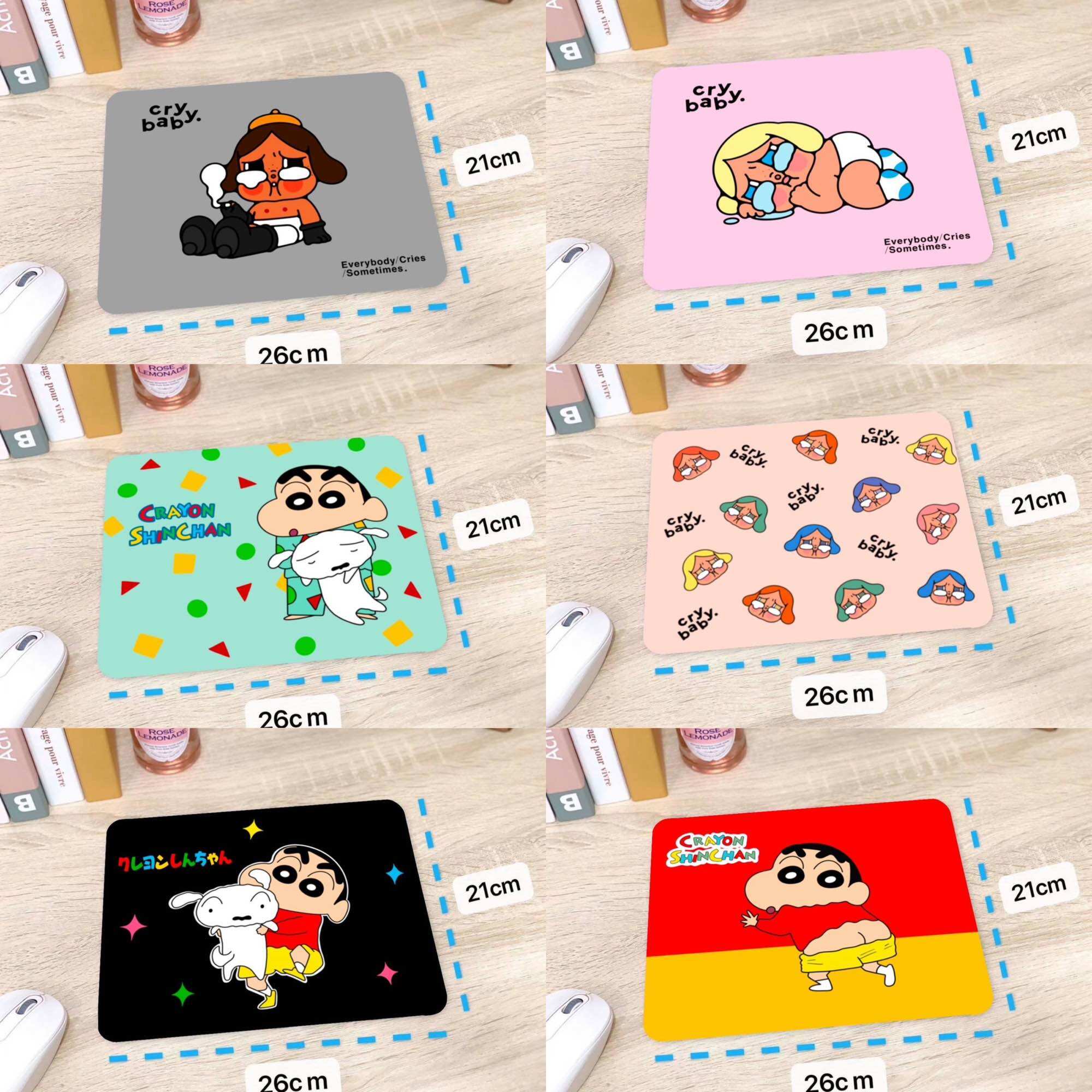 แผ่นรองเมาส์ Cry baby-Care bears-Sanrio คุณภาพดี - Cupacute - ThaiPick