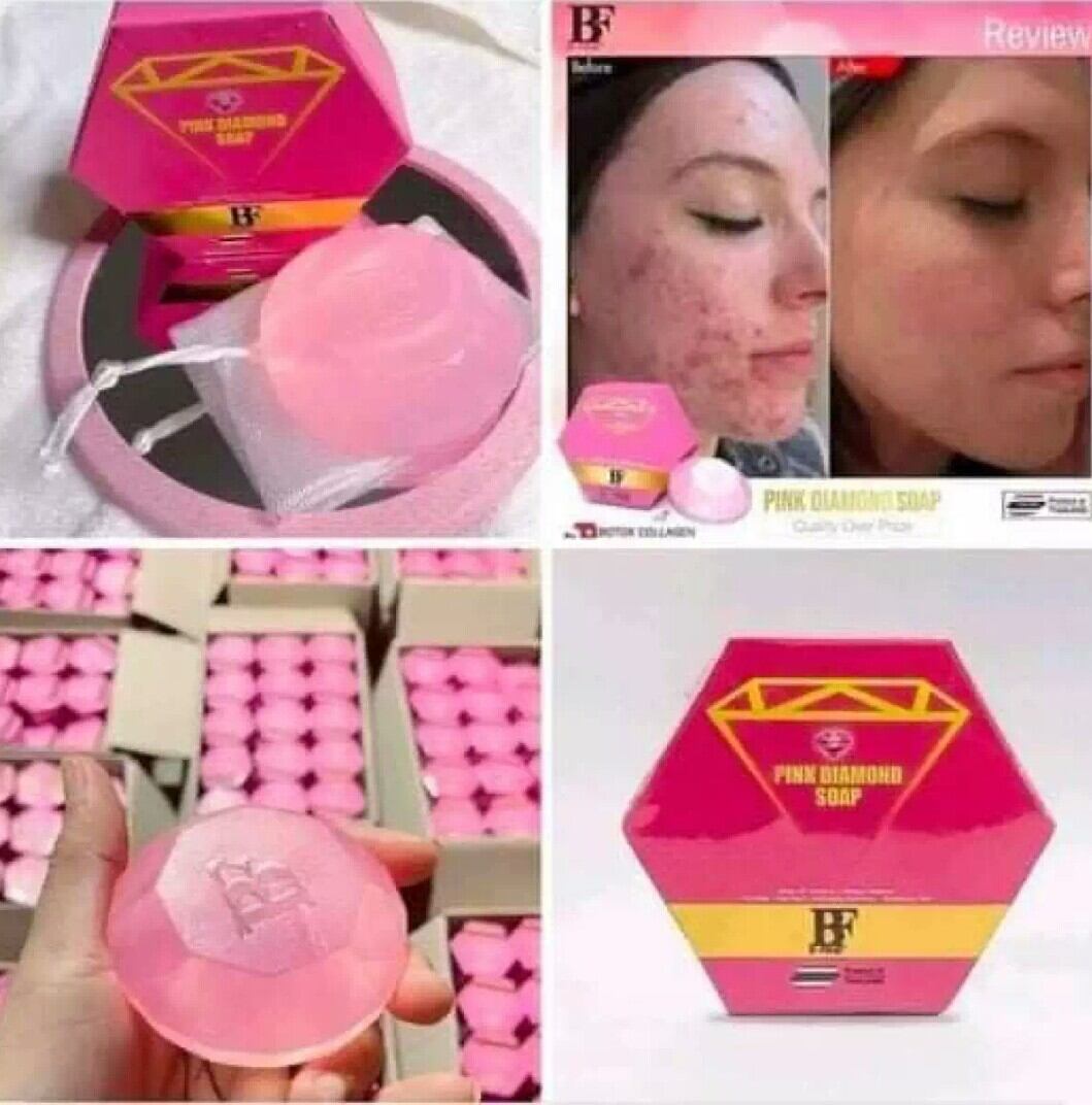 pink diamond soap (????แพ็คเกจใหม่????) สบู่ผิวขาวของแท้สบู่พิ้งค์ ได ...