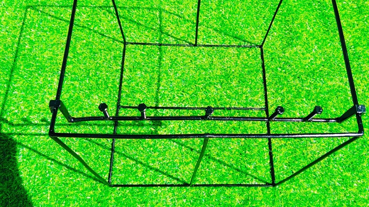 โครงเหล็กกระเป๋าใบใหญ่ LINE man foodpanda + พร้อมที่แขวนแก้วน้ำ - แร็คท้ายมอเตอร์ไซค์ - ThaiPick