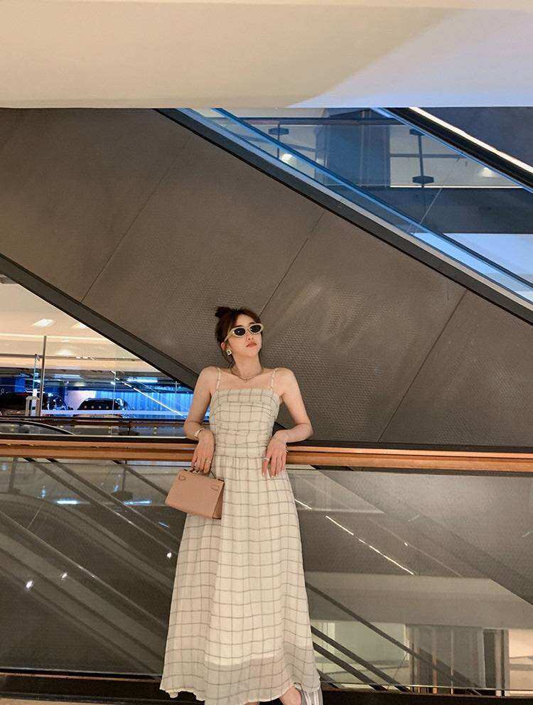 kloset A - เดรสสายเดี่ยวลายตาราง | Lazada.co.th