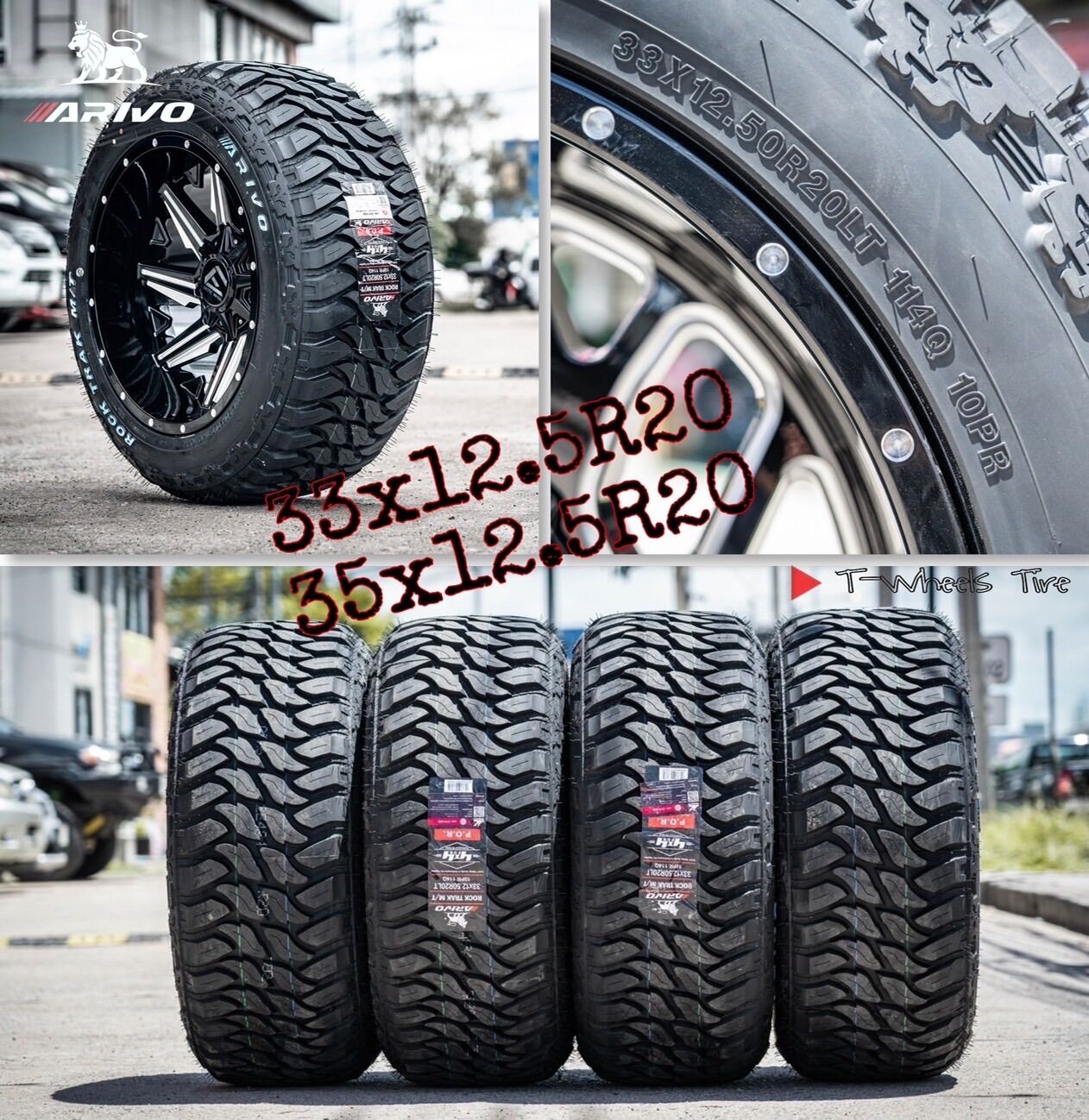 (ราคาสำหรับยาง4เส้นไม่รวมแม็กส่งฟรี) ยาง ออฟโรด สายโหด MT Arivo ผ้าใบ ...