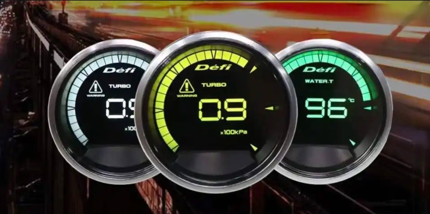 DEFI LCD OBD2 เกจดิจิตอลรุ่นใหม่ ชุด 6 ตัว ติดตั้งง่ายแค่เสียบปลั๊ก ...