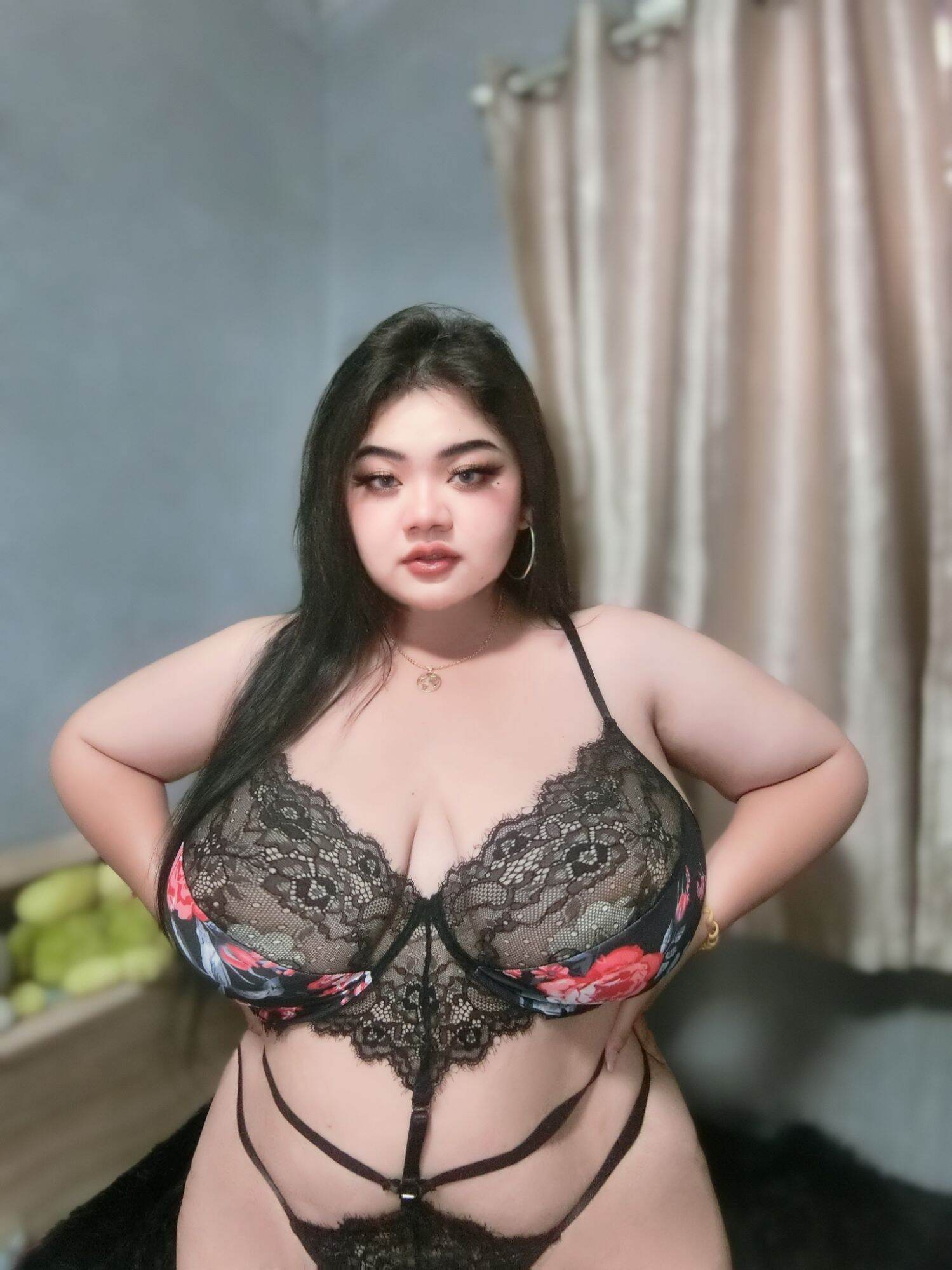 เซตจีสติง 2ชิ้น สาวอ้วน อก44+ - Cherry plus size - ThaiPick